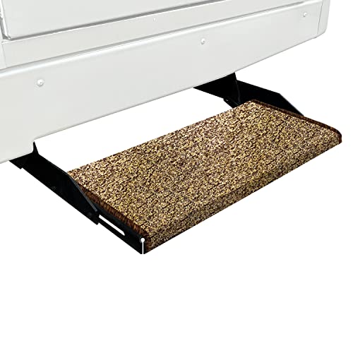 Prest-O-Fit 2-0071 Wraparound + Plus RV Step Rug Brown 20 In. Wide