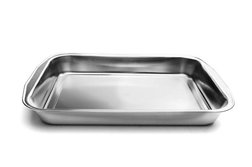 Fox Run Roasting Stainless Steel Baking Pans, 14.5 inches