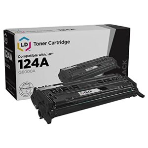 ld products remanufactured toner cartridge replacement for hp 124a q6000a (black) for use in color laser jet 1600, 2600n, 2605dn, 2605dtn, cm1015mfp, cm1017mfp