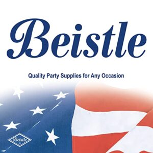 Beistle Metallic Plastic USA Patriotic Star Gleam ‘N Burst Centerpiece – American 4th Of July Decorations , Red White and Blue