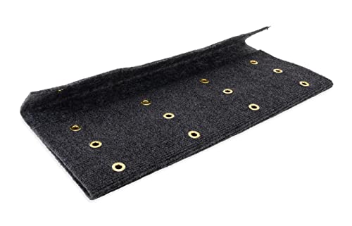 Camco Wrap Around Step Rug- Protects Your RV From Unwanted Tracked In Dirt, Works on Electrical and Manual RV Steps - Extra Large (Gray) (42935), 23 Inch