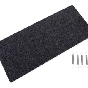 Camco Wrap Around Step Rug- Protects Your RV From Unwanted Tracked In Dirt, Works on Electrical and Manual RV Steps - Extra Large (Gray) (42935), 23 Inch