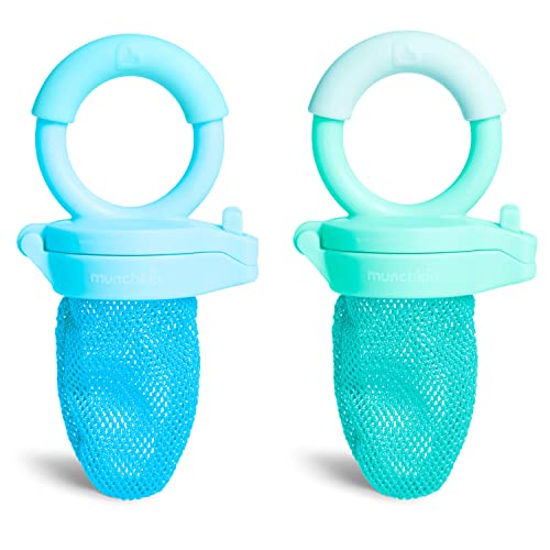 Munchkin Fresh Food Feeder, 2 Pack, Blue/Mint