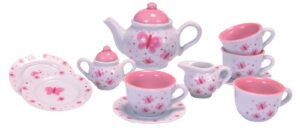 schylling butterfly porcelain tea set