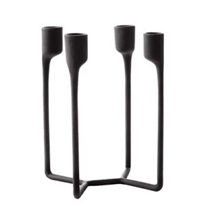 normann copenhagen candle stand, black, 11,5×11,5×20