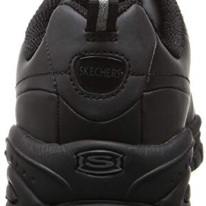 Skechers for Work Women's Soft Stride-Softie Lace-Up, Black, 7.5 D - Wide