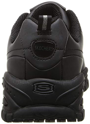 Skechers for Work Women's Soft Stride-Softie Lace-Up, Black, 7.5 D - Wide