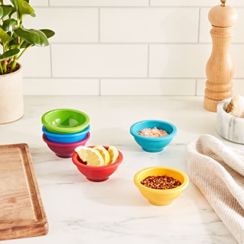 Oggi Melamine 6-Piece Pinch Bowl Set, Assorted Colors