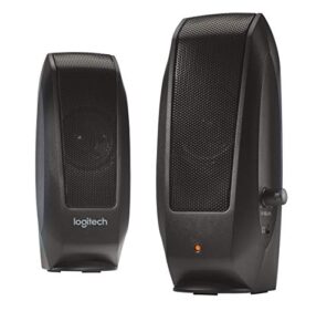 logitech s120 2.0 stereo speakers, black