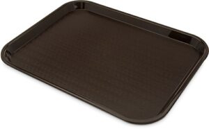 cfs cafe plastic fast food tray, 14″ x 18″, chocolate