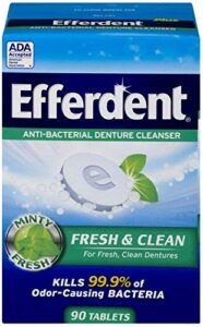 efferdent plus mint anti-bacterial denture cleanser | 90 tablets