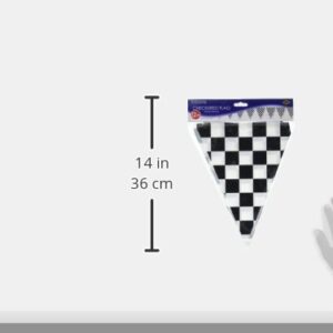 Checkered Pennant Banner Party Accessory (1 count) (1/Pkg)