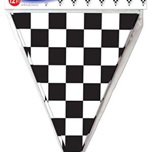 Checkered Pennant Banner Party Accessory (1 count) (1/Pkg)