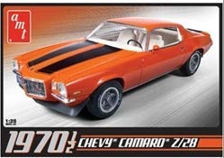 amt 1970 1/2 chevy camaro z28 1:25 scale model kit