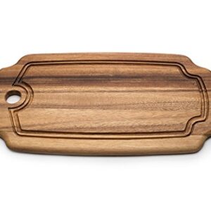 Ironwood Gourmet Rectangular Pinehurst Serving Board, Acacia Wood