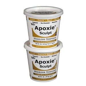 apoxie sculpt – 2 part modeling compound (a & b) – 4 pound, white