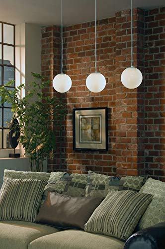 Sea Gull Lighting 6024-15 Leo Globe Pendant Hanging Modern Fixture, One - Light, White