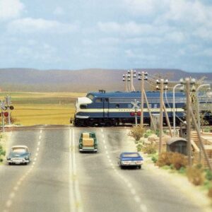 Busch 9710 Asphalt Road Wht Mrks 48" HO Scale Scenery Kit