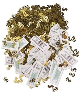 big bucks print-fetti party accessory (1 count) (.5 oz/pkg)