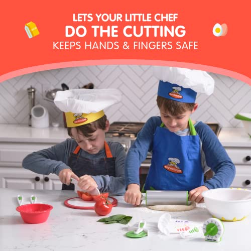 Curious Chef 3-Piece Nylon Knife Set, Real Cooking Tools Made To Fit Kids’ Hands; Great Gift For Birthdays, Holidays And Other Special Occasions