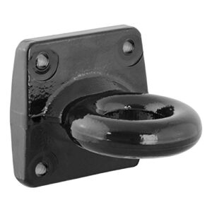 CURT 48550 Black Steel Pintle Hitch Lunette Ring 2-1/2-Inch ID, 35,000 lbs, 4-1/2-Inch Bolt Pattern