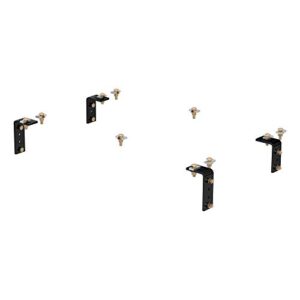 curt 16101 universal 5th wheel mounting brackets, gloss black powder coat