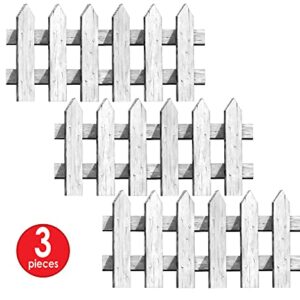 Picket Fence Cutouts Party Accessory (1 count) (3/Pkg)