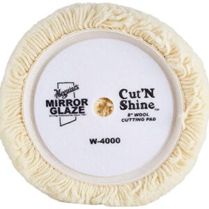 Meguiar's W4000 Cut N' Shine 8" Wool Buffing Pad