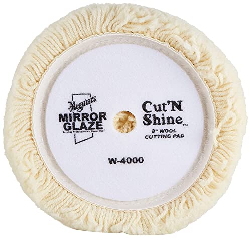 Meguiar's W4000 Cut N' Shine 8" Wool Buffing Pad