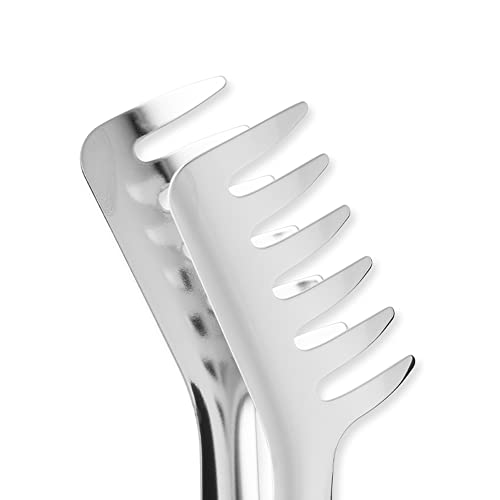 Alessi Spaghetti Tongs, Silver