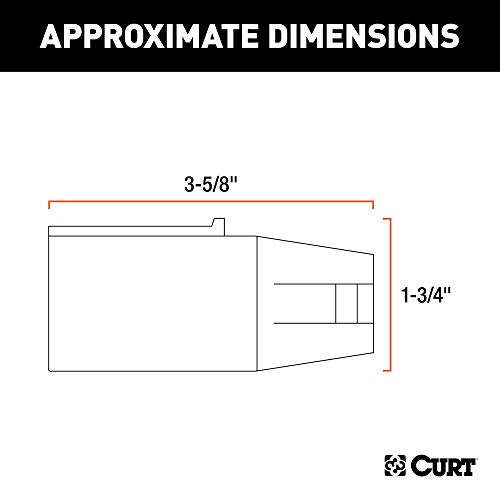 CURT 57240 7-Way RV Blade Vehicle-Side to 4-Way Flat Trailer Wiring Adapter