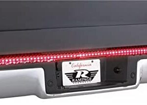 Rampage 60" LED Tailgate Light Bar | Superbrite LED 6 Function, Brake, Left/Right Turn Signals, Flasher/Running Lights, Reverse/Backup Lights, Black | 960136 | Universal Fit & Mounting