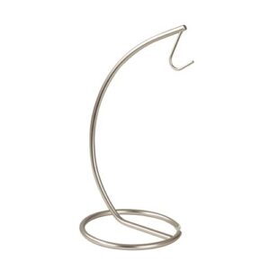 spectrum diversified euro holder, fruit tree, sturdy steel banana hanger & soft pretzel display for home or bar, countertop food storage, 1 count, satin nickel