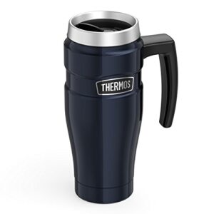 THERMOS Stainless King Vacuum-Insulated Travel Mug, 16 Ounce, Blue