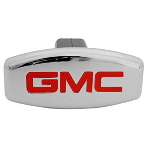 bully cr-004a chrome cast metal universal fit truck gmc logo hitch cover fits 2″ hitch receivers for trucks from chevy (chevrolet), ford, toyota, gmc, dodge ram, jeep