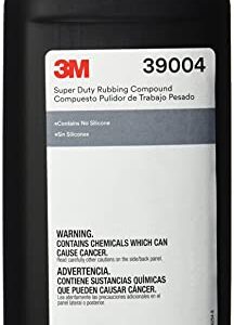 3M Super Duty Rubbing Compound, 39004, 1 pt (16 fl oz/473 mL) , Brown