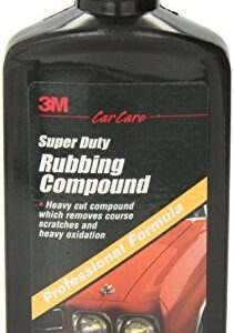 3M Super Duty Rubbing Compound, 39004, 1 pt (16 fl oz/473 mL) , Brown