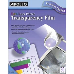 Apollo Laser OHP Transparency Film, 8 1/2" x 11", Box Of 50