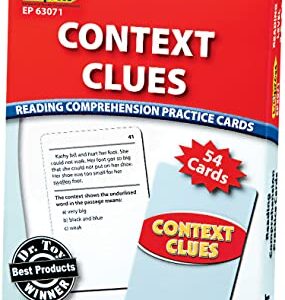 Edupress Reading Comprehension Practice Cards, Context Clues, Red Level (EP63071)