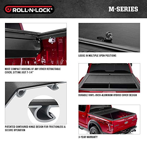 Roll N Lock M-Series Retractable Truck Bed Tonneau Cover | LG112M | Fits 2009 - 2014 Ford F-150 6' 7" Bed (78.8")