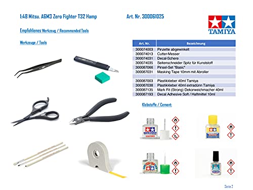 Tamiya Models Mitsubishi A6M3 Zero Fighter Model Kit