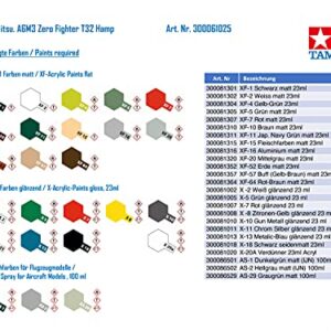 Tamiya Models Mitsubishi A6M3 Zero Fighter Model Kit