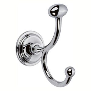 ginger 2611/pc london terrace double robe hook, polished chrome