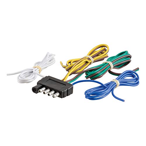 CURT 58540 Trailer-Side 5-Pin Flat Wiring Harness with 48-Inch Wires