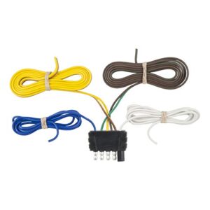 CURT 58540 Trailer-Side 5-Pin Flat Wiring Harness with 48-Inch Wires