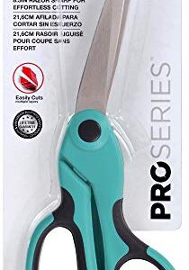 SINGER 00561 8-1/2-Inch ProSeries Heavy Duty Bent Sewing Scissors,Teal