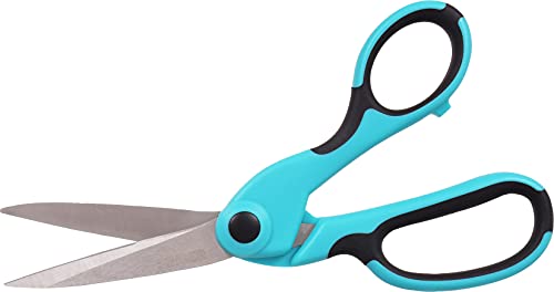 SINGER 00561 8-1/2-Inch ProSeries Heavy Duty Bent Sewing Scissors,Teal