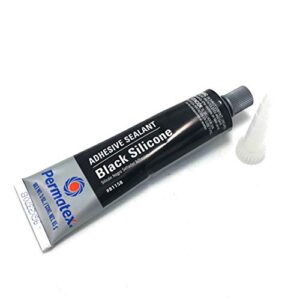 permatex 81158 black rtv silicone sealant. 3 oz.