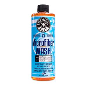 chemical guys cws_201_16 microfiber cleaning cloth & car wash towel concentrated cleaning detergent, 16 fl oz, orange scent