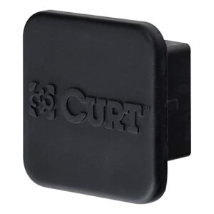 curt 22272 rubber trailer hitch cover, fits 2-inch receiver